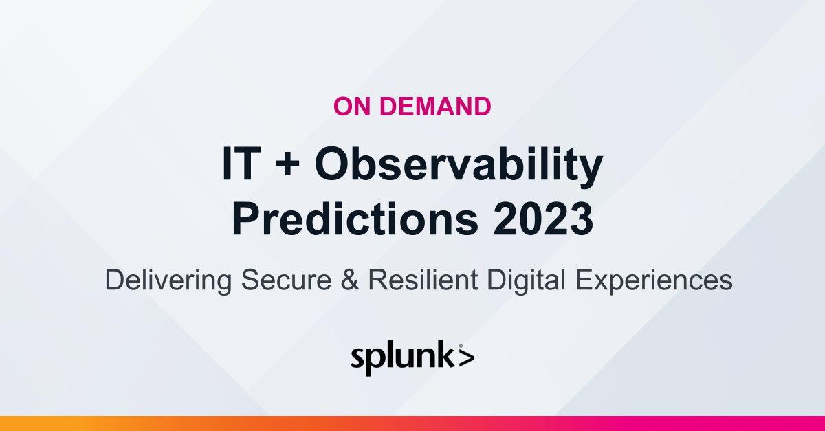 Splunking For Outcomes Getting Ready For Enterprise Security Virtual