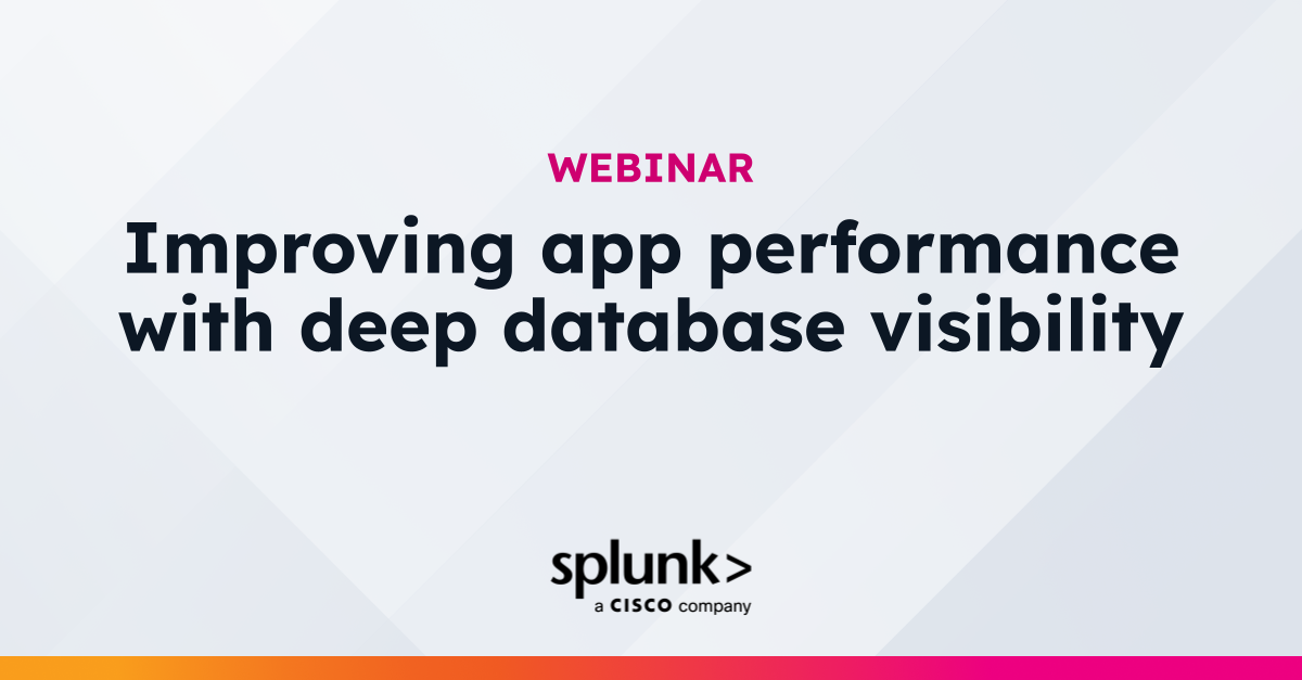 Improving app performance with deep database visibility